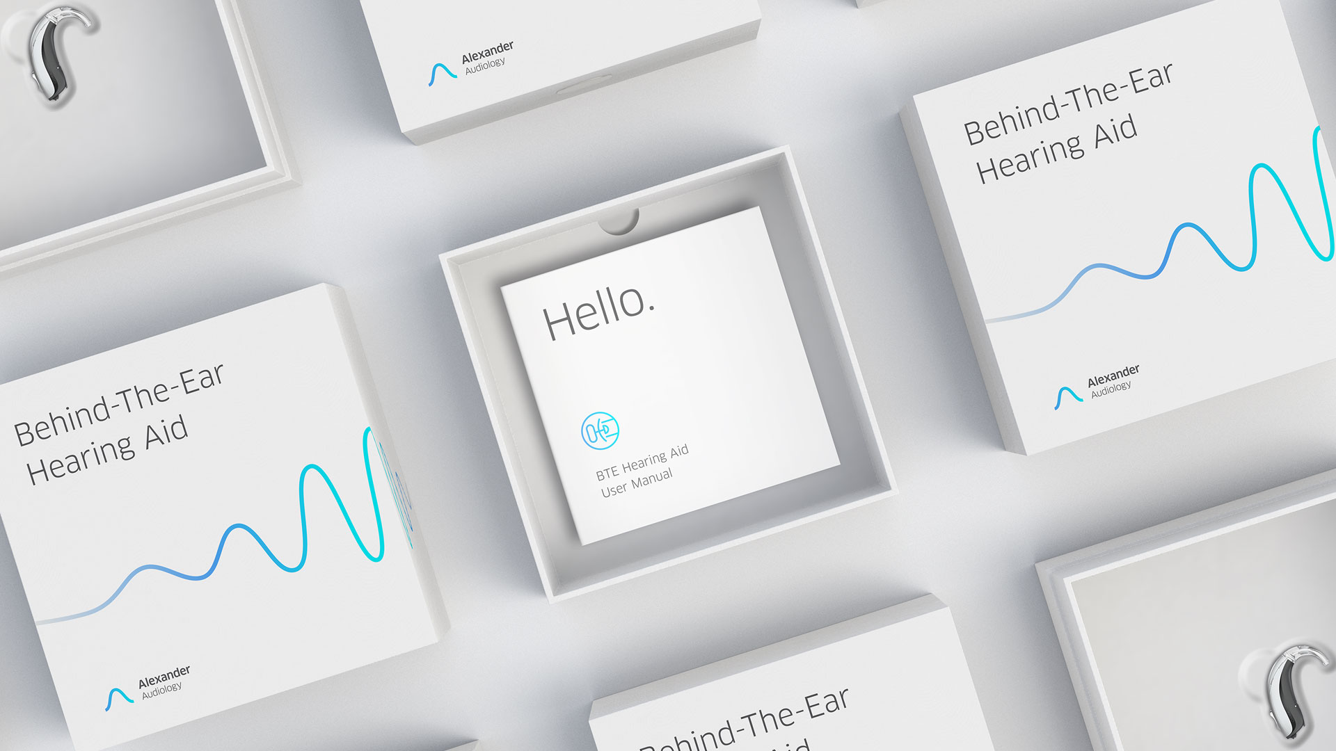 Alexander Audiology | Branding & Packaging Design | Deuce Studio